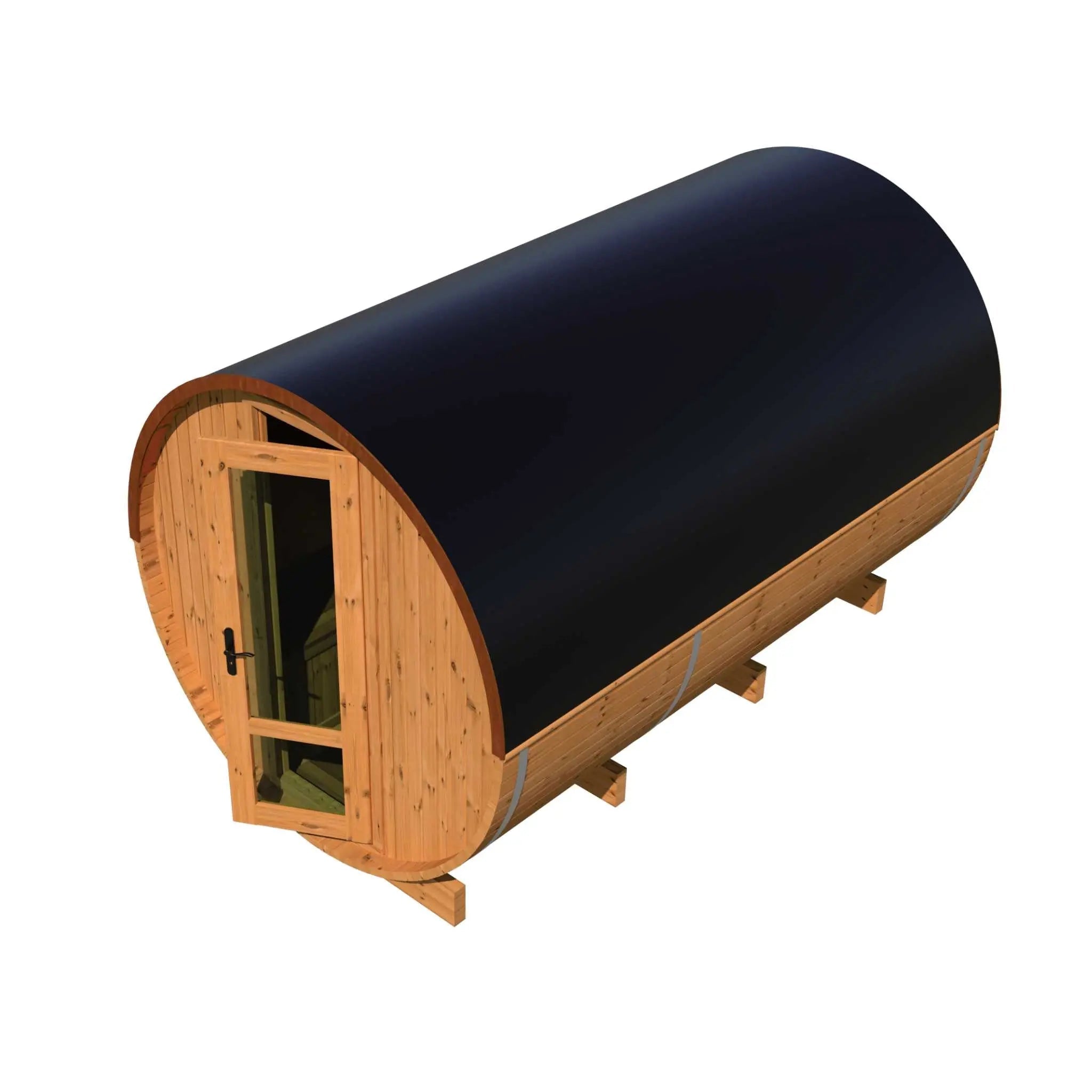 Thermo Wood Barrel Sauna - Large | Finnmark Sauna